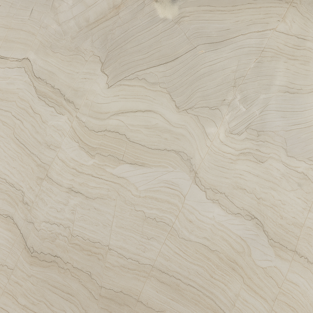 White Pearl Quartzite Countertop | Level 7 | 121×77 | Home Vision Studio